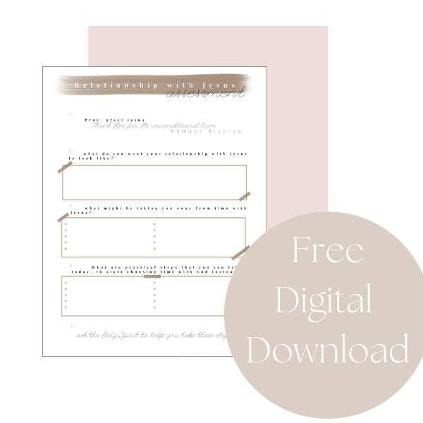 Relationship with Jesus Assessment | Free Worksheet - Hungry Still?